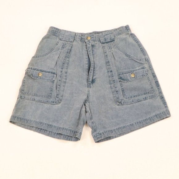 Vintage | Shorts | Vtg Streetwear Stonewash Above Knee Cargo Shorts ...